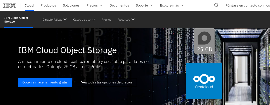 Uso de IBM Object Storage en Nextcloud | Cambia de SO